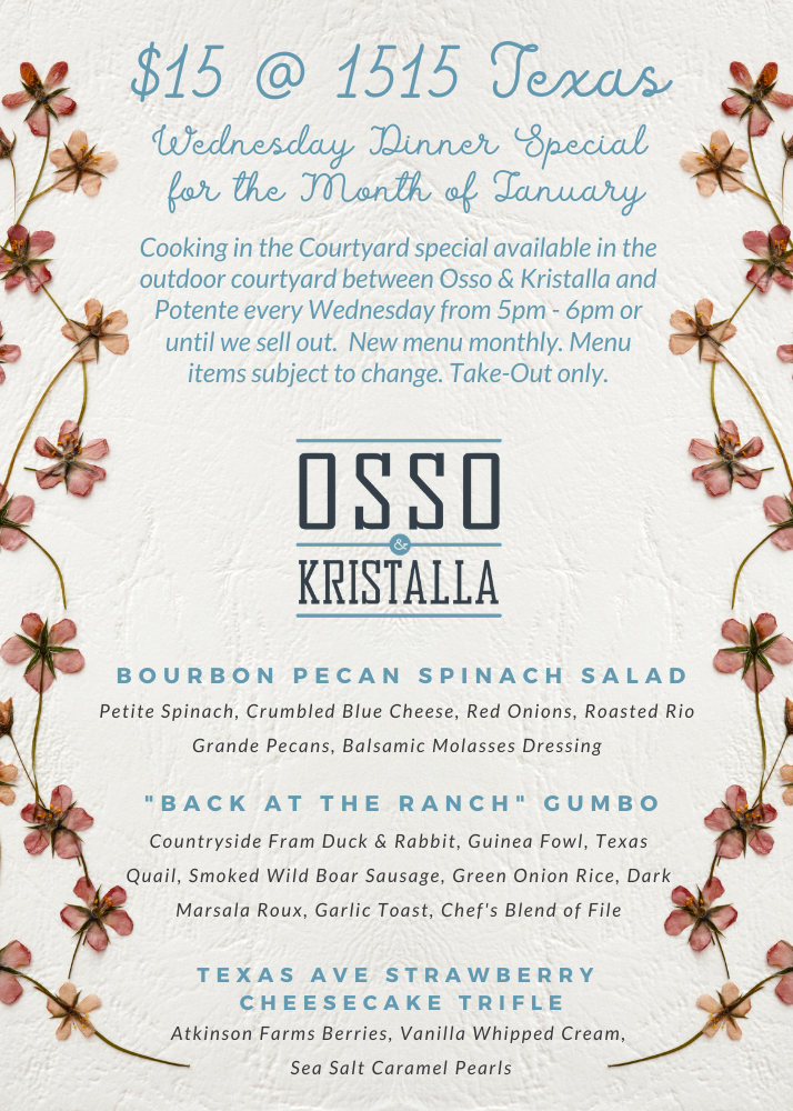 Menu - Osso-Kristalla